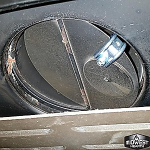 Midwest Hearth Fireplace Damper Clamp | Flue Stop Clamp for Gas Logs