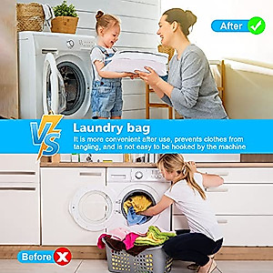 Set of 3 Durable Mesh Laundry Bags for Delicates,Have Hanger Loops(1Large 16 x 20 inches, 2Medium 12 x 16 inches)