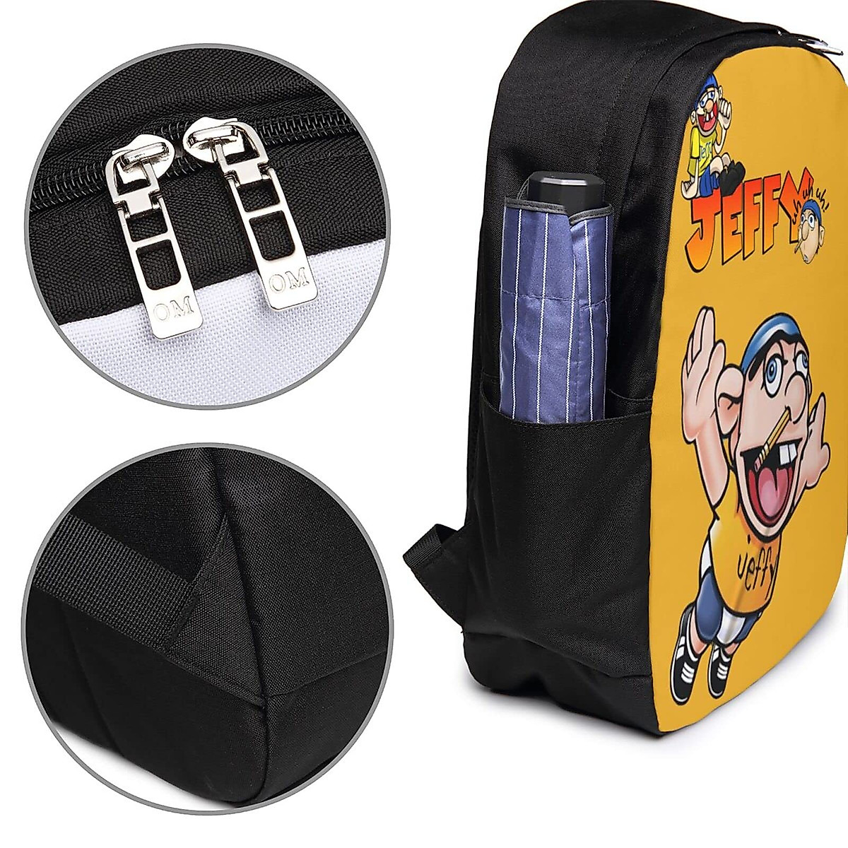 Woodyotime Sml Jeffy Fashionable Computer School Backpack With Usb Port,Travel Business Work Backpack For Adult Women Men