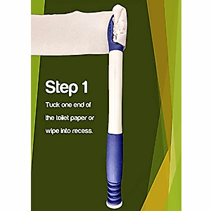 Self-Assist Toilet Wiping Aid Tool - Wiping Aid for Range of Motion Assistance, Toilet Assistance for Elderly - Long Reach Comfort Wipe (Color May Vary) by BodyHealt