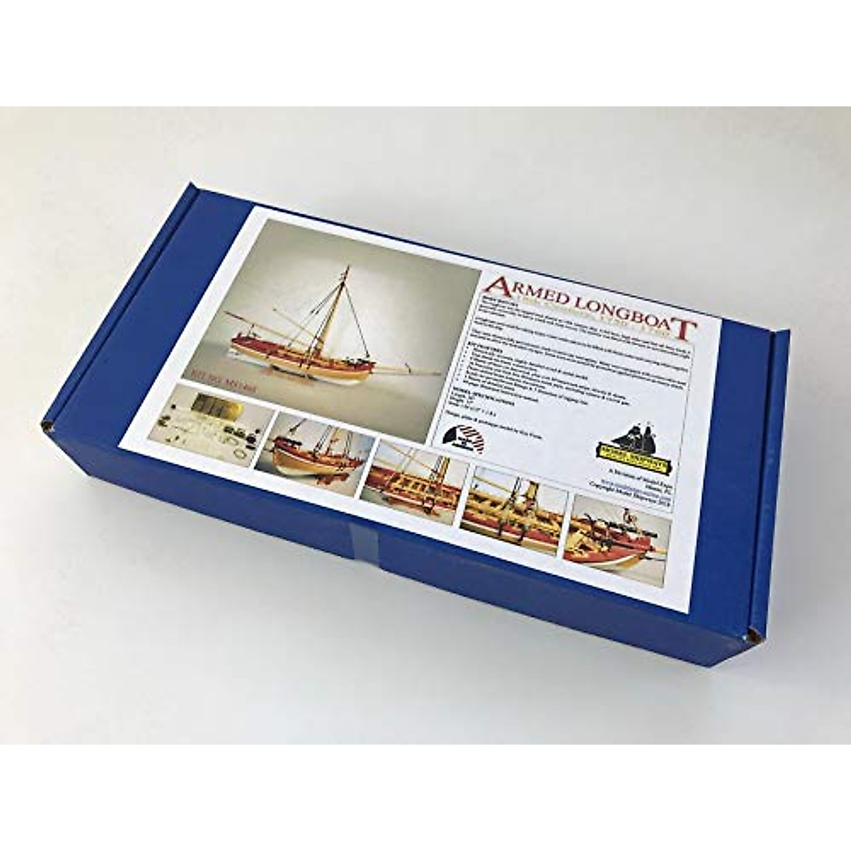 Model Shipways MS1460 18th Century Armed Longboat 1:24 Scale - Laser Cut Wood, Metal & Photo-Etched Brass Kit