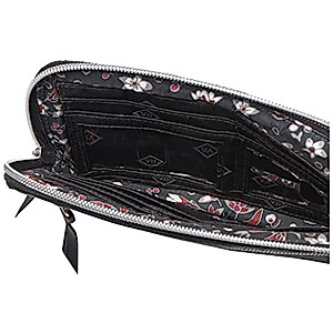 Vera Bradley Women's Performance Twill Wristlet With RFID Protection, Black, One Size