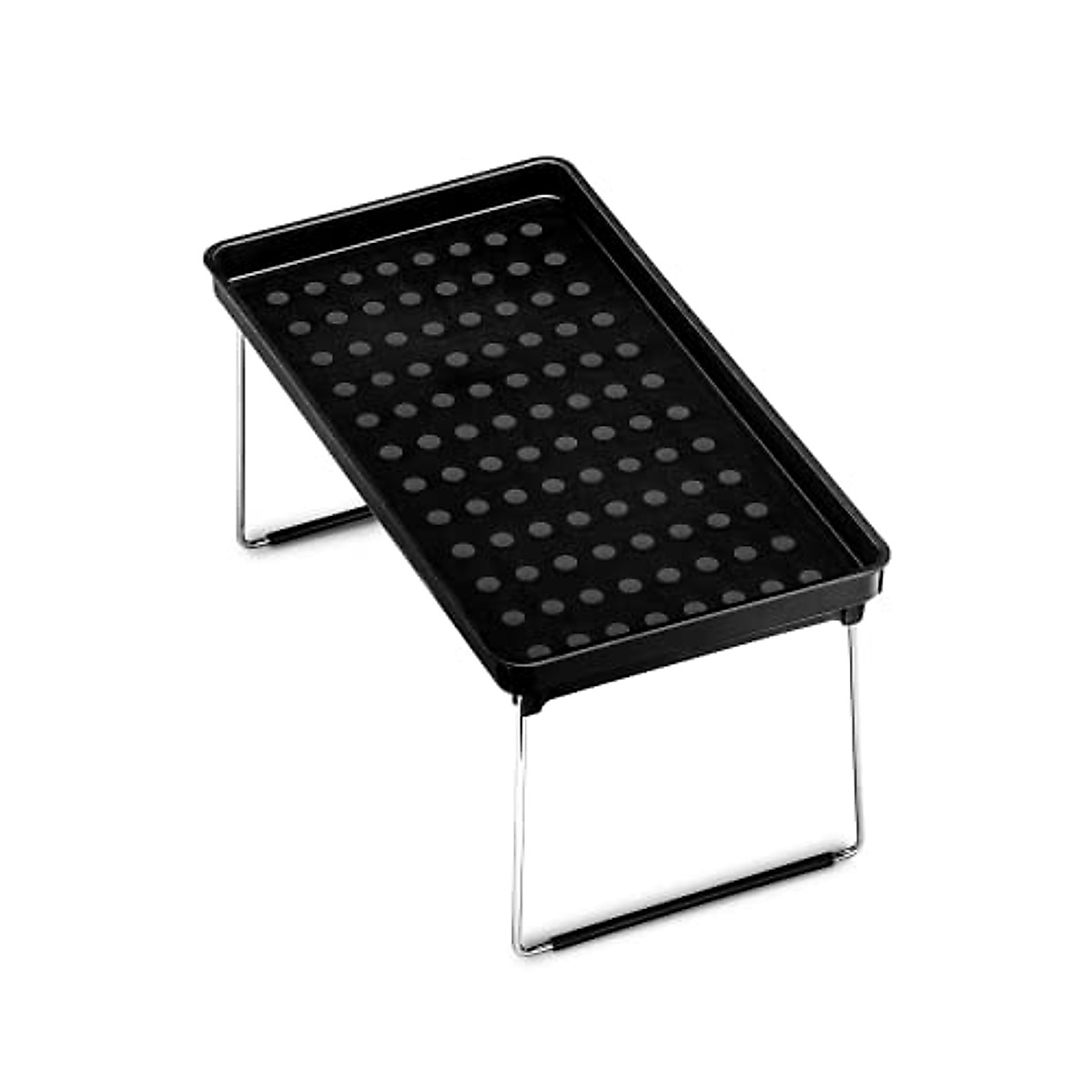 madesmart Antimicrobial Classic Medium Stacking Shelf, Carbon