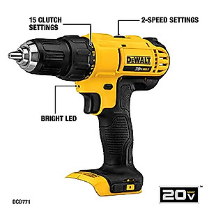 DEWALT 20V MAX* Cordless Drill Combo Kit , 8-Tool (DCK883D2)