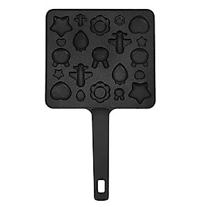 Topyond Non-Stick Frying Pan,Portable Aluminum Alloy Geometric Model, Biscuits Making Grill Pan, for Home Kitchen, Cute Animal Cookies,Mini Pancake Cooking