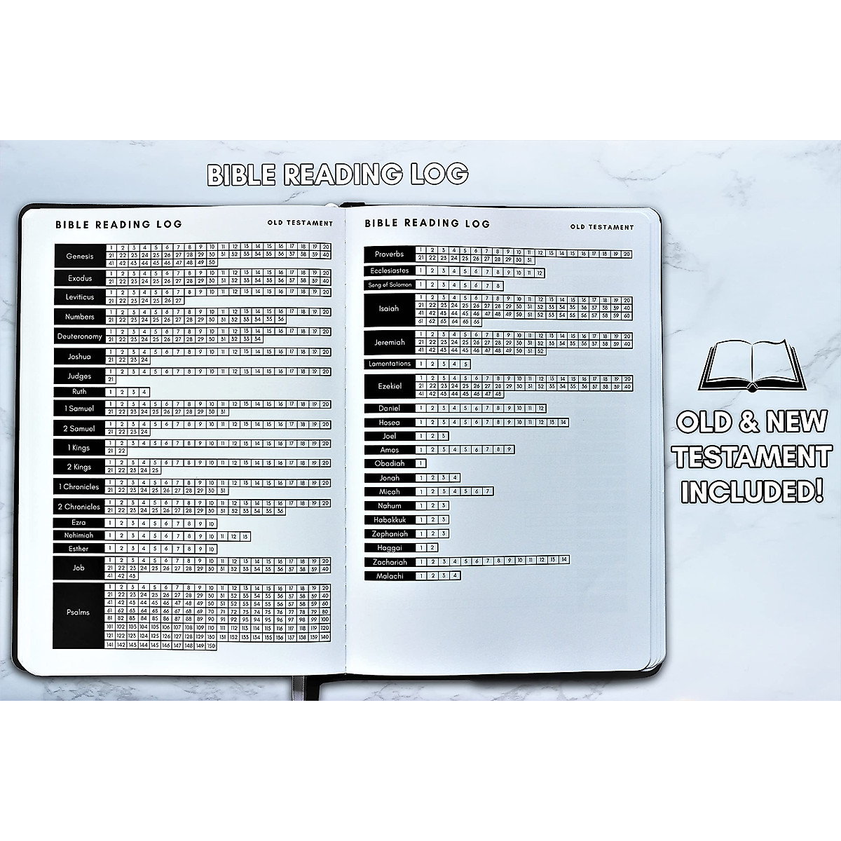 2024 Christian Daily Planner Black 7" x 10" Monthly and Weekly Planner, Journal & Church Companion w/ Metal Pen, No Bleed Paper, Scripture & More!