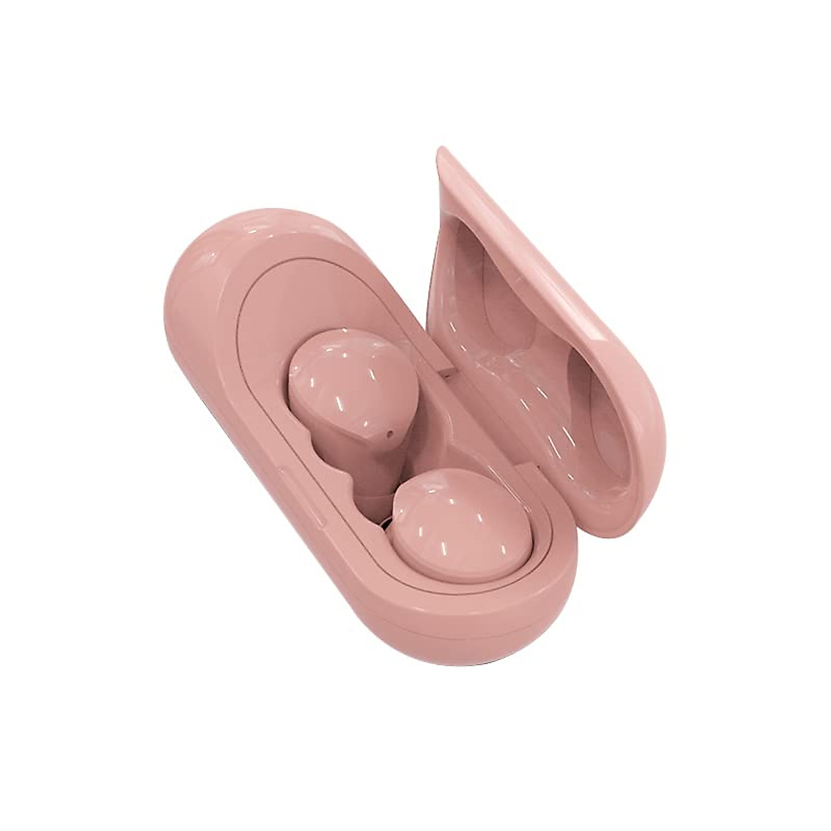 Xmenha Pink Invisible Earbuds Wireless Bluetooth Smallest Tiny Mini Hidden Earbuds for Work Small Ears Earplug Headphones Women Workout Cute Kawaii Girls Gaming Sleep Headphones Micro Pink Earphones