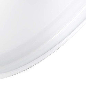 Hotity Set of 2 Round Cake Stands Modern Design Dessert Display Cake Stand Cupcake Stands for Party Celebration Baby Shower, White