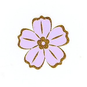 amscan 190649 Spring Super Value Mini Glitter Cutouts, 50 Ct, Multicolor, 2 1/2"