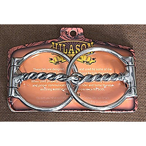 HILASON 5" Western Stainless Steel Horse Mouth Dee Bit W/Twisted Wire Mouth