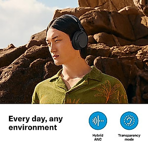 Sennheiser Consumer Audio ACCENTUM Wireless Bluetooth Headphones - 50-Hour Battery Life, Audio, Hybrid Noise Cancelling (ANC), All-Day Comfort and Clear Voice Pick-up for Calls, Black