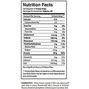 Iso Fuzion 100% Whey Isolate by Scilabs Nutrition | 28g Non Denatured Protein Powder, Salted Caramel Flavor, 2lb