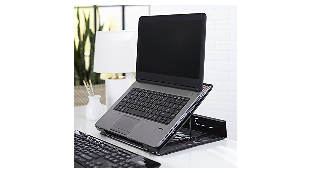 Amazon Basics Adjustable Laptop Stand - Keep Cool & Organized