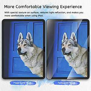 MOBDIK 2 Pack Paperfeel Screen Protector Compatible with iPad 10th Generation (2022) & iPad Air 11 M2 (2024) New Version Crafted for Natural Writing, Less Reflection, Nib Friendly