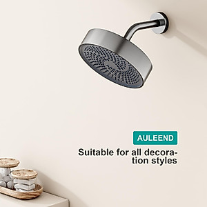 Rainfall Shower Head - 8" Thickened High-Pressure Shower Heads with Anti-Clog Rubber Jets - 360° Rotation Adjustable Shower Head - 1.8 GPM Flow Restrictor Replacement (Brushed Nickel)