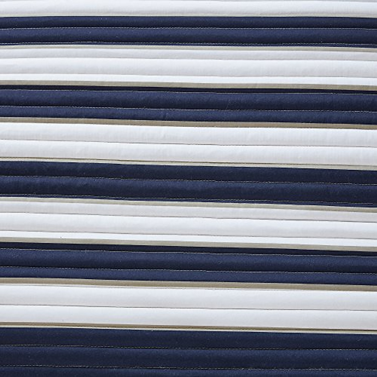 Comfort Spaces Quilt Set Trendy Casual Fun, Vibrant Color Design, Hypoallergenic All Season, Lightweight Coverlet Bedspread Cozy Kids Bedding & Sham Full/Queen Verone White Blue Stripe 3 Piece