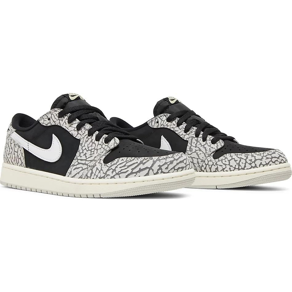 Men's Jordan 1 Retro Low OG (CZ0790 001) - 9 Black/Muslin/Tech Grey/White