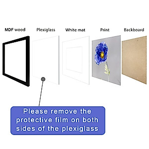 VNVNK 20x24 Frame Black, Perfect for 20x24 Inch Picture without Mat or 16x20 Inch Picture with Mat, Home Wall Decor Picture Frame-1 PCS