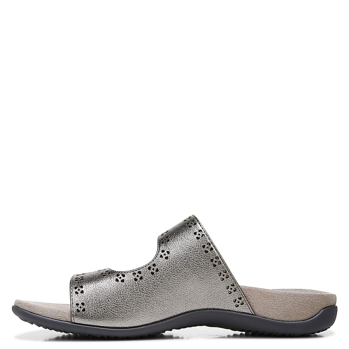 Vionic Nakia Women's Adjustable Slide Orthotic Sandals Pewter - 7.5 Wide