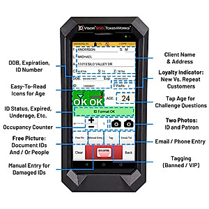 IDVisor ID Scanner Dual Handheld Stand Bundle