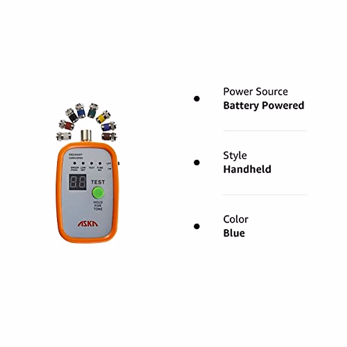 8-Way TV Coax Cable Mapper Locator Toner Tracer Finder Kit with Case, with 2 RJ-45 Connectors
