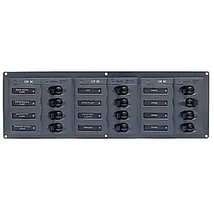 BEP 12-Way No Meter Horizontal DC Panel