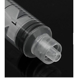 2 Pack 100ml Plastic Syringe Luer Lock With Measurement No Needle for Scientific Labs Liquid Measuring