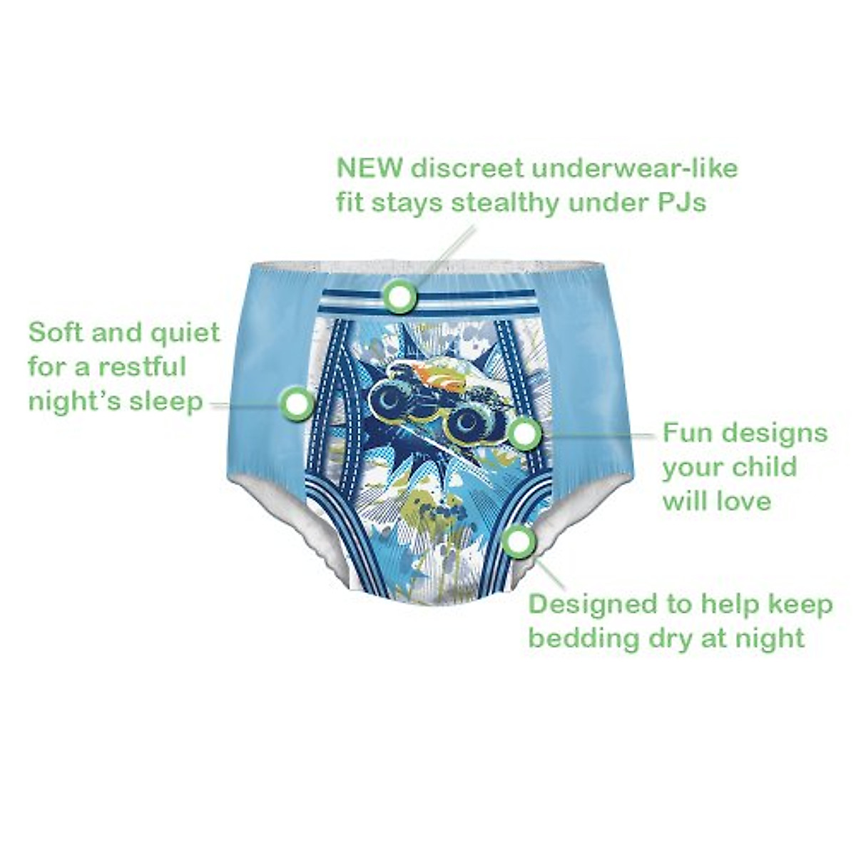 GoodNites Bedtime Pants for Boys, Small/Medium, 40 count