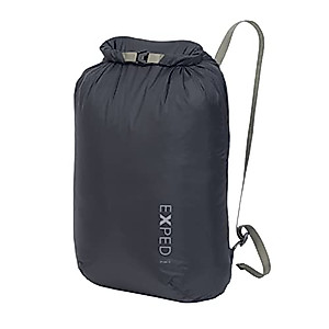 Exped Splash 15 Backpack | Extremely Versatile Pack | Light & Compact Rolltop Stuff Sack | Multi-Use Waterproof Daypack, Black, 15L