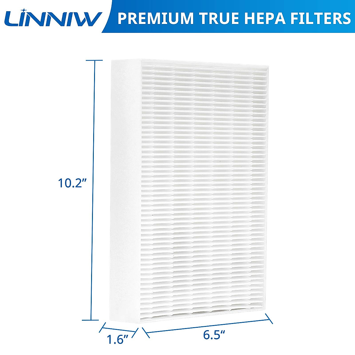 HPA300 HEPA Filter R for Honeywell Air Purifier Filter Replacement HPA200, HPA100, HPA090, HPA5300 Series Models, Fits for Honeywell Filter R, Replaces No. HRF-R1 HRF-R2 HRF-R3, 6 Pack