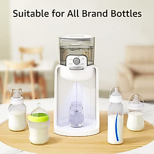 GROWNSY Water Warmer, Instant Baby Bottle Warmer with Night Light, 4 Perfect Temperatures Formula Maker with Instant Dispension of Warm Water, Detachable Container and 72H Smart Thermostat