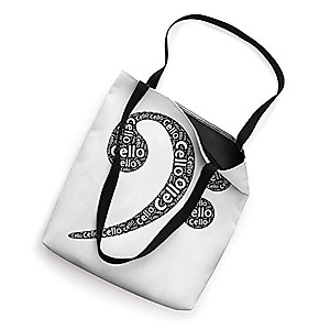 art words CELLO Bass Clef music lovers Tote Bag