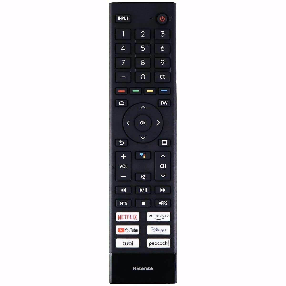 AJPro Replacement Remote Control for Hisense Smart Android TV Model ERF3J80H with Voice Control Works with TV 43A6G 50A6G 55A6G 65A6G 75A6G 50U6G 55U6G 65U6G 75U6G (Renewed)