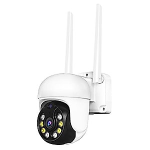 EVERSECU Outdoor WiFi PTZ Camera 1080P Waterproof AI Smart Human Detection Color Night Vision Cloud&SD Card Storage Security Camera
