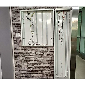 4 Pack LED Troffer 2x4 FT Retrofit Kit,Magnetic LED Retrofit kit,36W (240W Equiv),5000K Daylight White,0-10V LED Driver/2 Tubes Per Kit,T8 T10 T12 Fluorescent Replacement Light Bar,Easy to Install