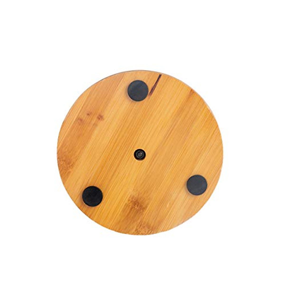 TIEYIPIN Paper Towel Holder, Countertop Roll Stand with Anti-Skid Wooden Bamboo Base for Kitchen, Cabinet, Table