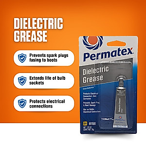 Permatex 81150 Dielectric Tune-Up Grease, 0.33 oz. Tube, Silver