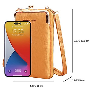 2023 Newest Phone Bag Purses, PU Leather Crossbody Wallet Purse With Phone Pocket, Travel Cell Phone Shoulder Bags For Women.