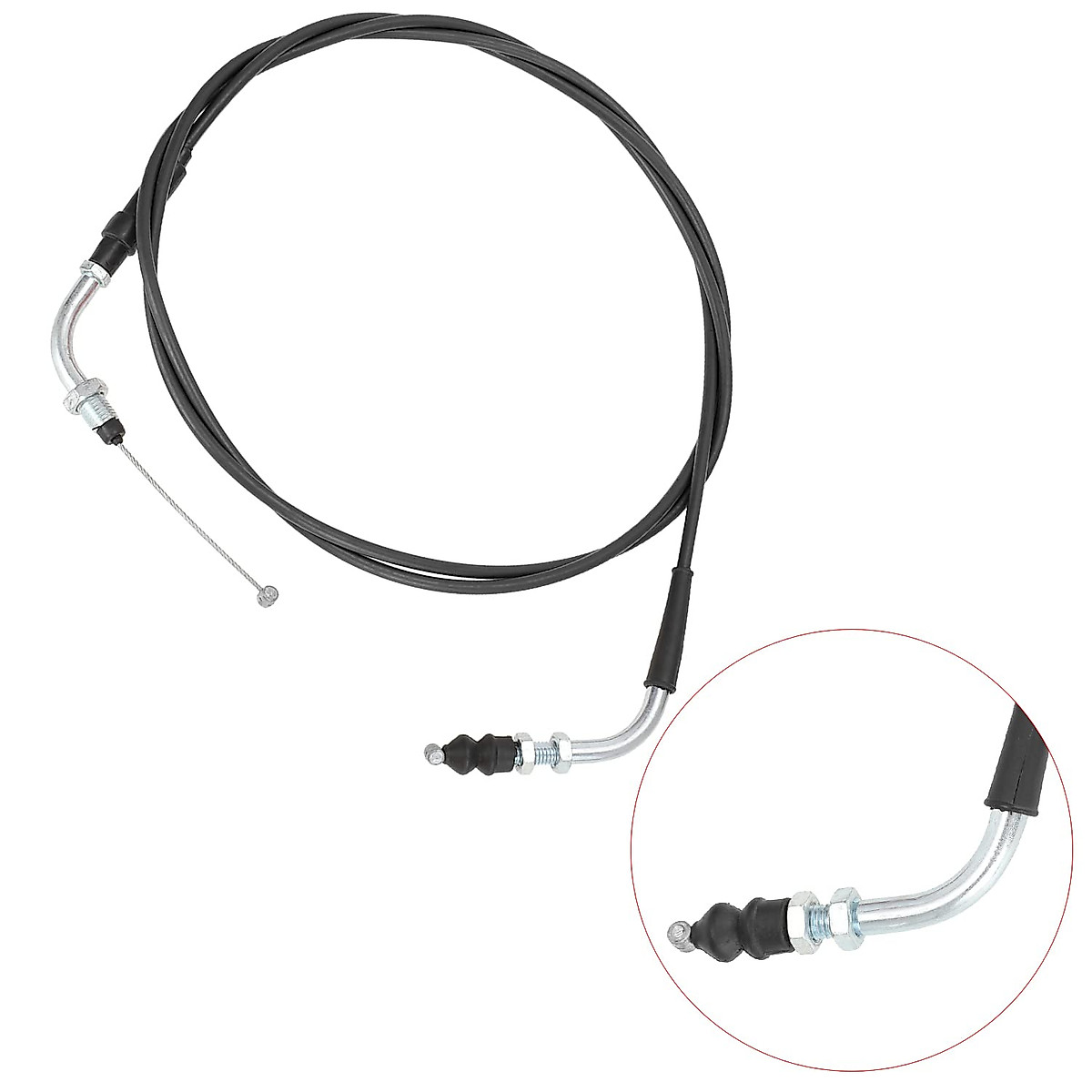 YOXUFA 78 inch Throttle Cable for GY6 50cc 80cc 90cc 110cc 125cc 150cc 139QMB 157QMJ Scooter Tao Tao VIP Future Champion Ice Bear Jonway Roketa Wildfire Vespa Buggy Moped ATV Go Kart Motorcycle Parts