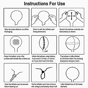 Bobo Balloons 50 Packs, 20 Inch Helium Style Transparent Bubble Clear Balloons for LED Light Up Balloons, Gifts for Christmas,Wedding,Birthday Party Decorations (LED String Not Included)