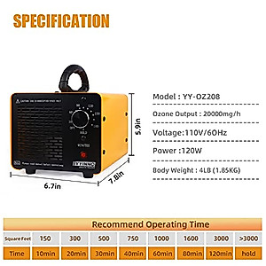 Ozone Machine for Home Car 22,000mg