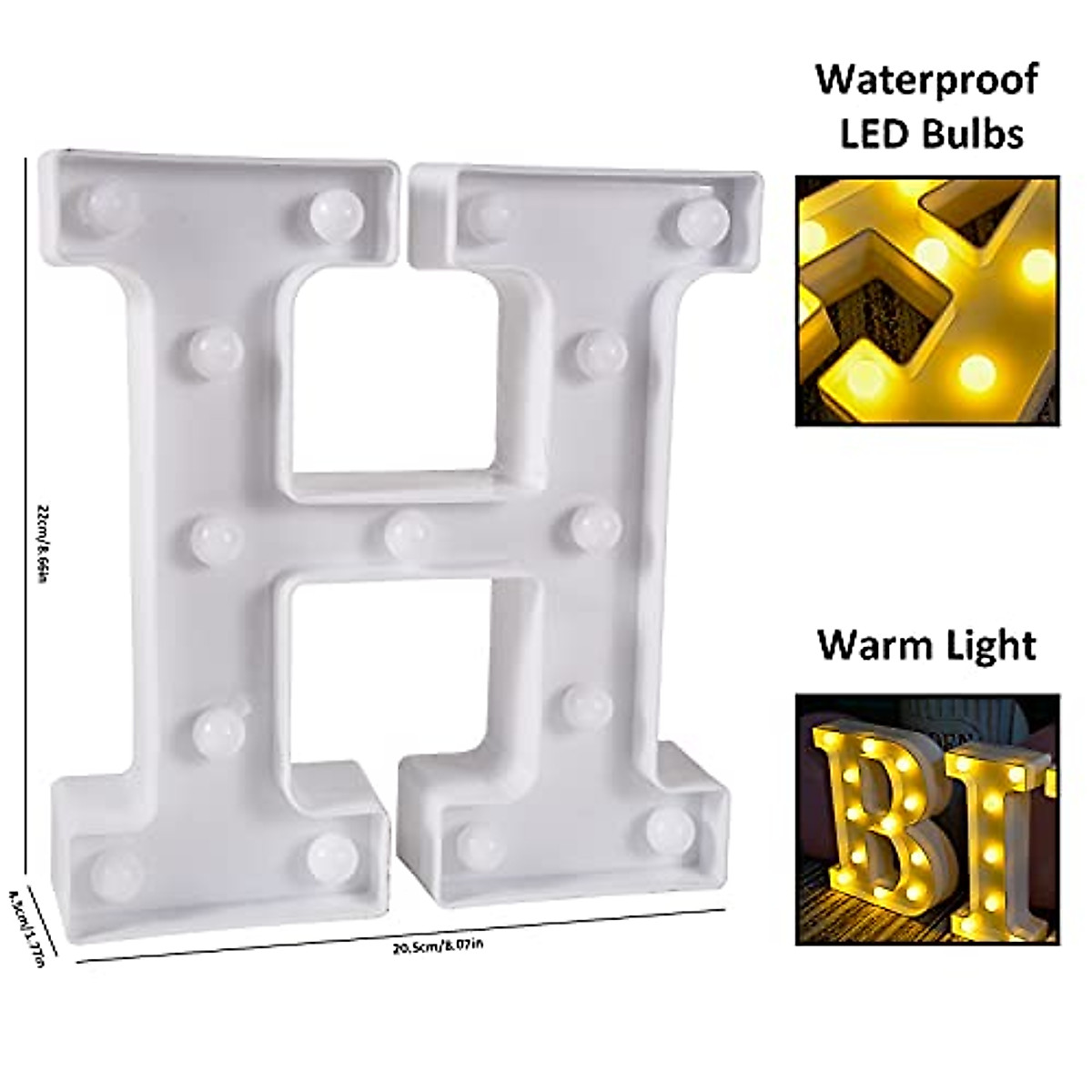 Brightdeco 155 Bulbs Light Up Happy Birthday Sign LED Marquee Letter Sign Anniversary Party Night Lamp Banquet Props