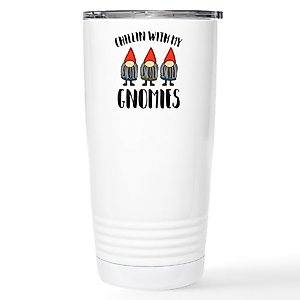CafePress Chillin With My G 16 Oz Stainless Steel Travel Mug 20 oz. Insulated Stainless Steel Coffee Tumbler