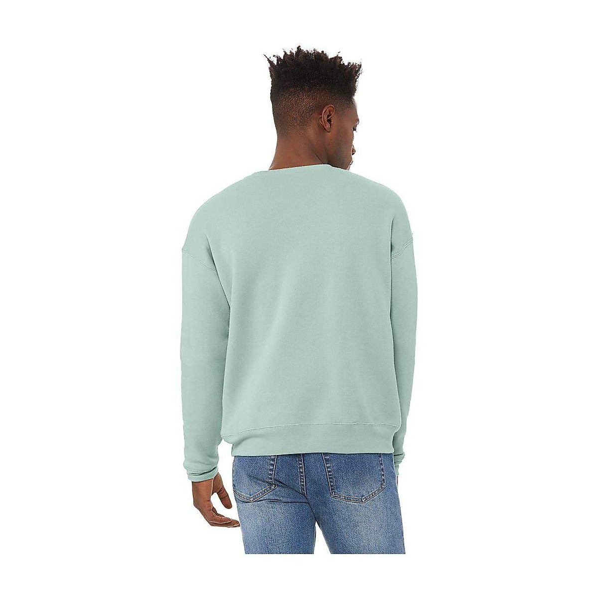 Bella + Canvas Unisex Drop Shoulder Fleece M DUSTY BLUE