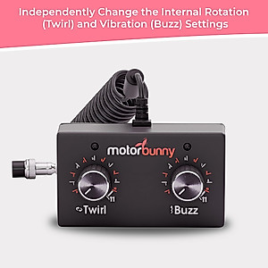 Motorbunny Original Ride-On Sex Machine - Dildo Mount Includes Link Remote App Controlled Vibrator, Rotation & Vibration Machine with 4 Attachments and 11 Settings Sex Toys for Couples, Men, Women