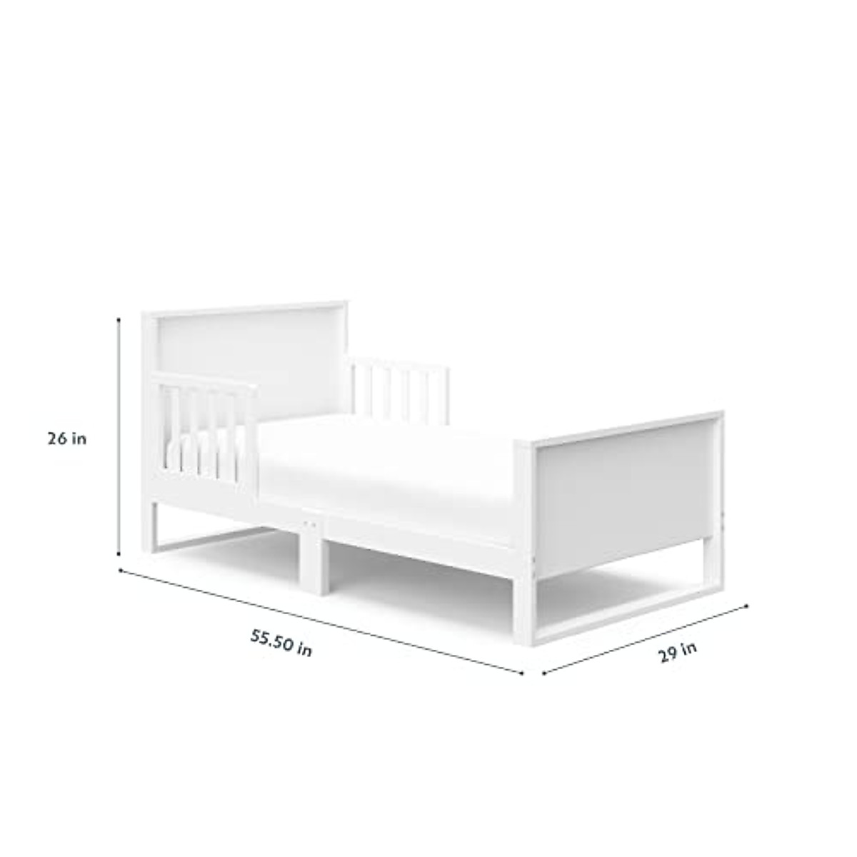 Stork Craft STORKCRAFT Slumber Toddler Bed, White