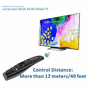 Replacement TV Remote for LG TV, Universal Magic Control with Voice, Pointer & Mouse for WebOS Smart TVs, Compatible with MR21GA MR20GA MR19BA MR18BA AKB75855501