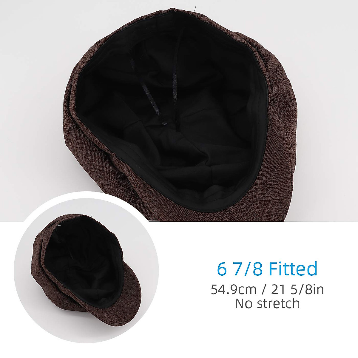 Gisdanchz Women Newsboy Cap Cabby Hat Fashion Ladies Hats Visor Beret Womens Cabbie Paperboy Hat Women Painters Hat Cabby Newsboy Cap for Women Brown.