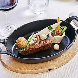 STAUB Oven dish Oval 24cm Black