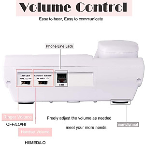 Corded Phone, Shinydream Big Button Phone for Seniors with Photo Memory One-Touch Dialling, Ringer Volume Control, Works in Power Outages, Best Landline Phone for Hearing and Visually Impaired